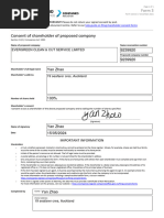 Shareholder Consent Form | PDF