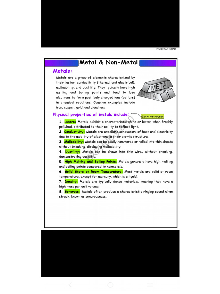 Metal and Bon Metal | PDF