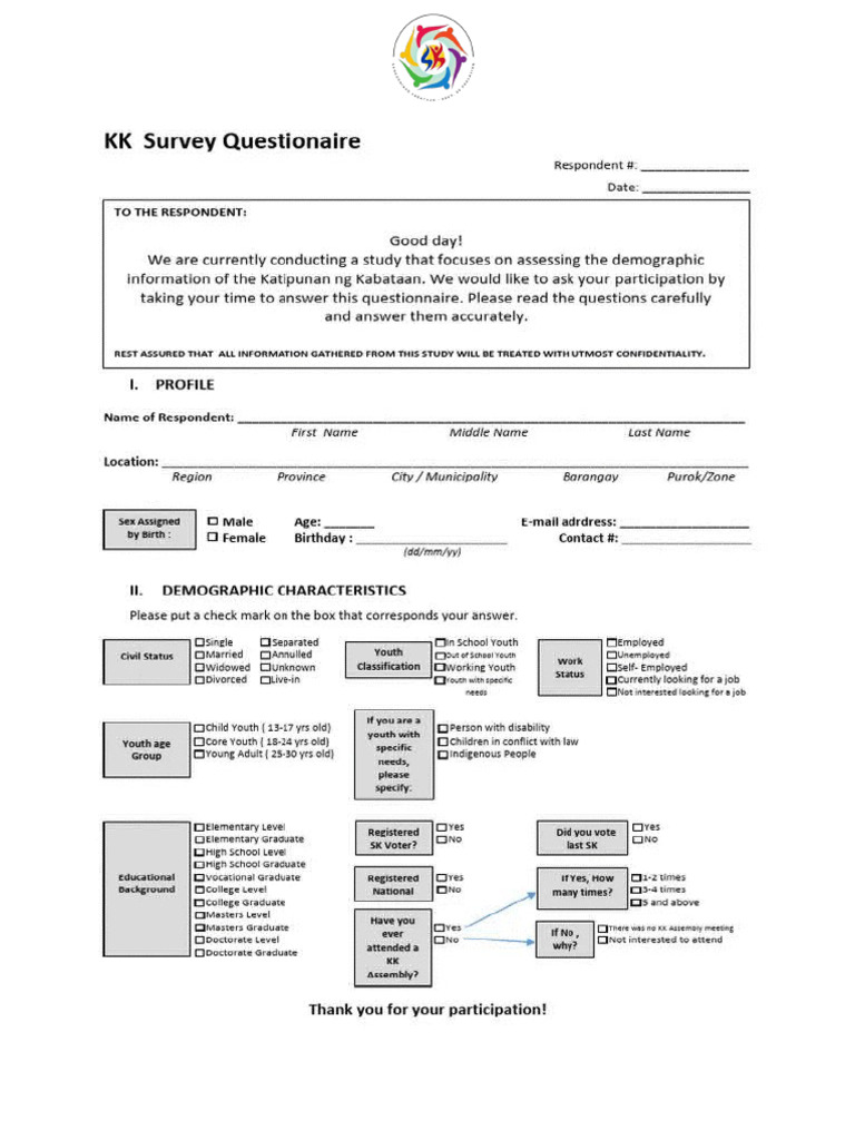 KK PROFILING FORM | PDF