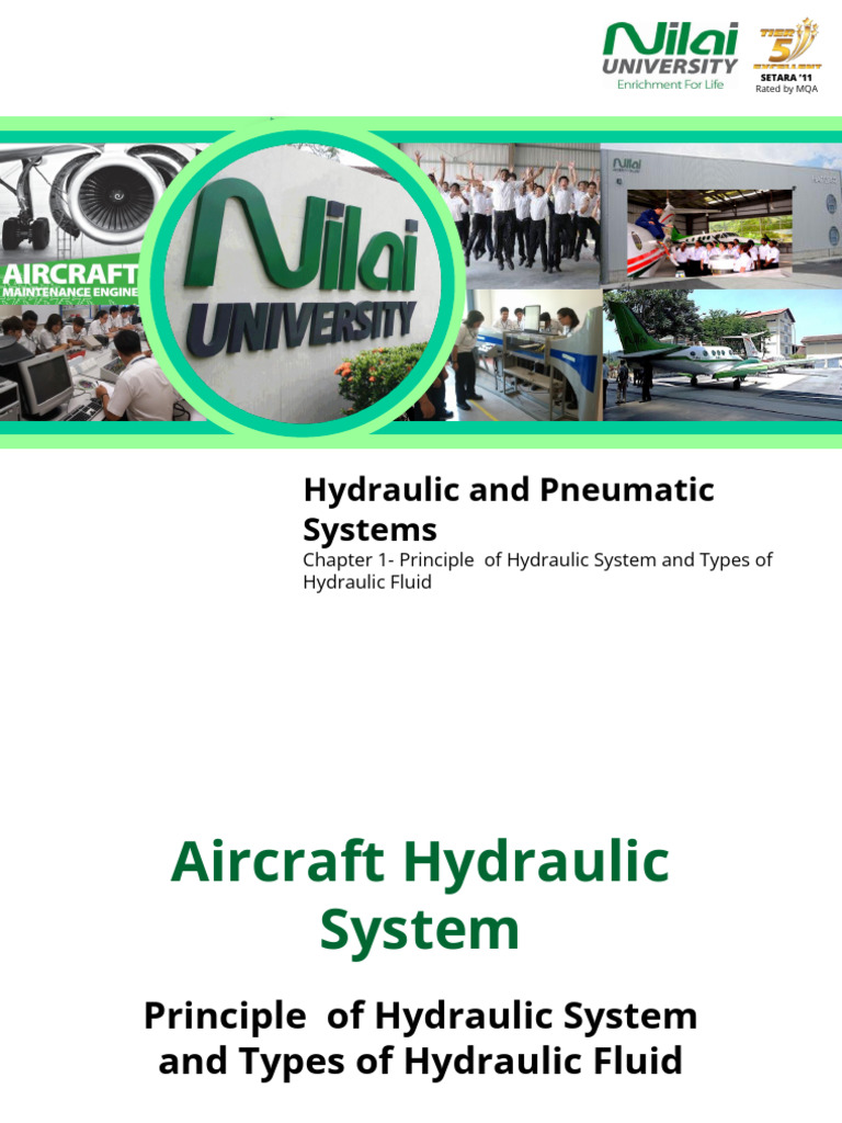 Chapter 1 EK 2111 Principle of Hyd Sys & Types of Hyd Fluid | PDF | Pressure | Viscosity