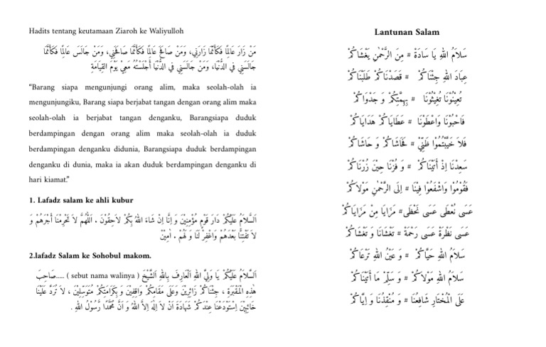 Panduan Ziaroh | PDF