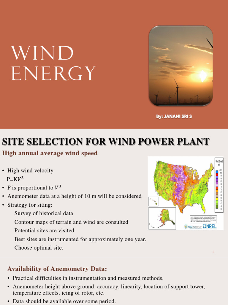 Site Selection Consideration and Wecs | PDF | Turbine | Wind Turbine