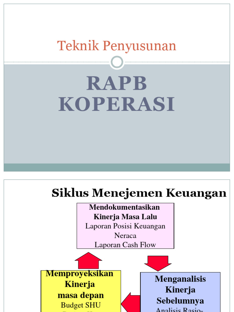 Penyusunan RAPB Koperasi | PDF