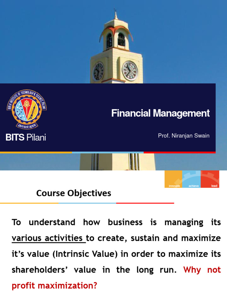 FM Combined Slides Till Midsem | PDF | Capital Structure | Risk