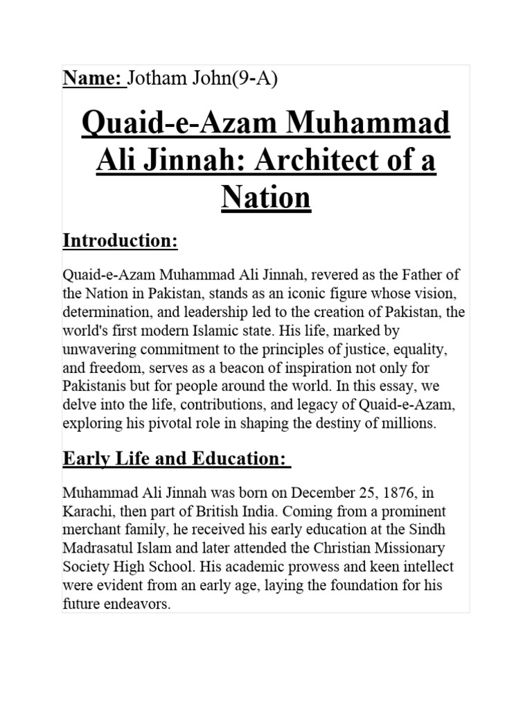 History Assignment | PDF | Muhammad Ali Jinnah | Partition Of India
