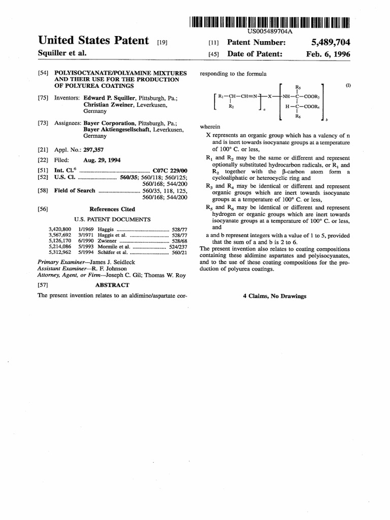 Polyaldimine and Polyisocyanate | PDF | Polyurethane | Amine