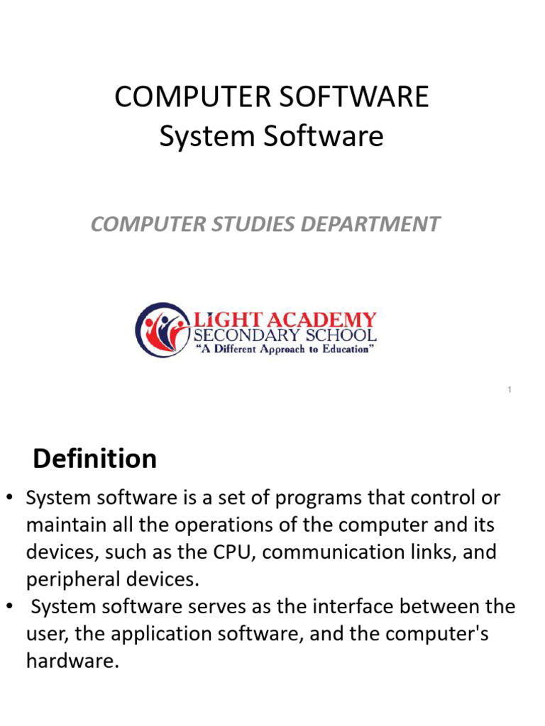 S.2 System Software | PDF | Operating System | Graphical User Interfaces