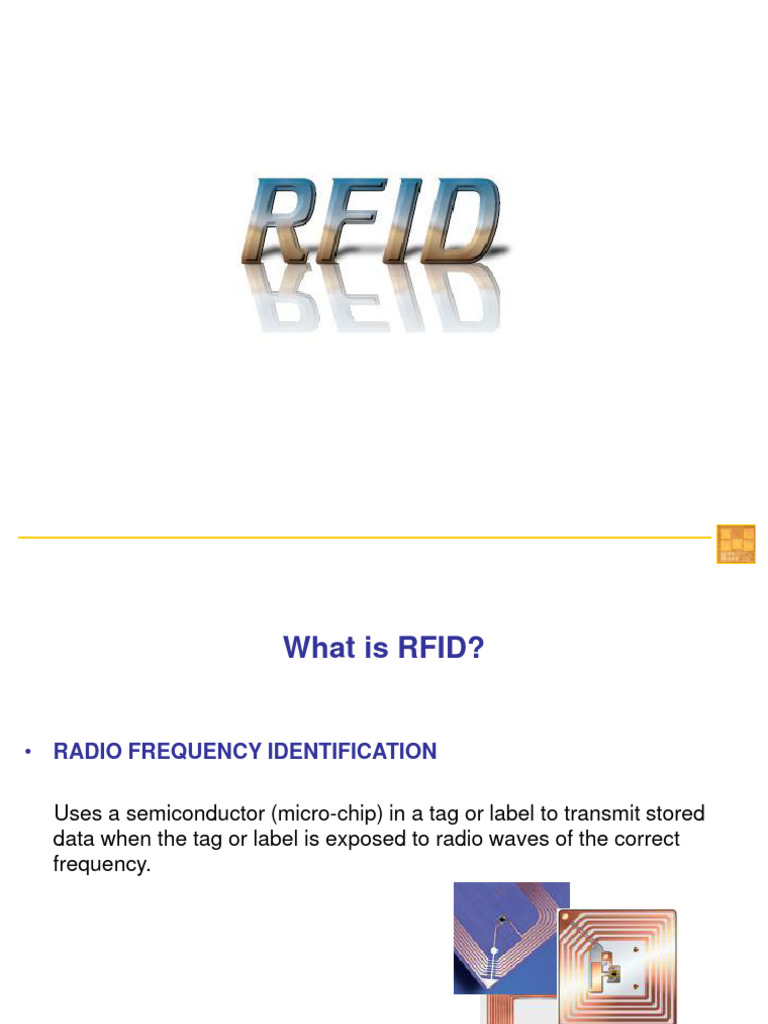 RFID | PDF | Radio Frequency Identification | Integrated Circuit
