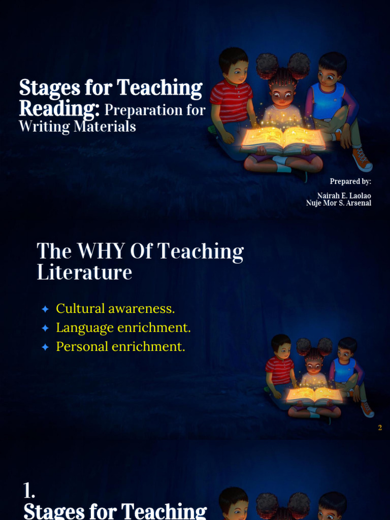 Stages of Teaching and Assessment of Literature in Classroom | PDF ...