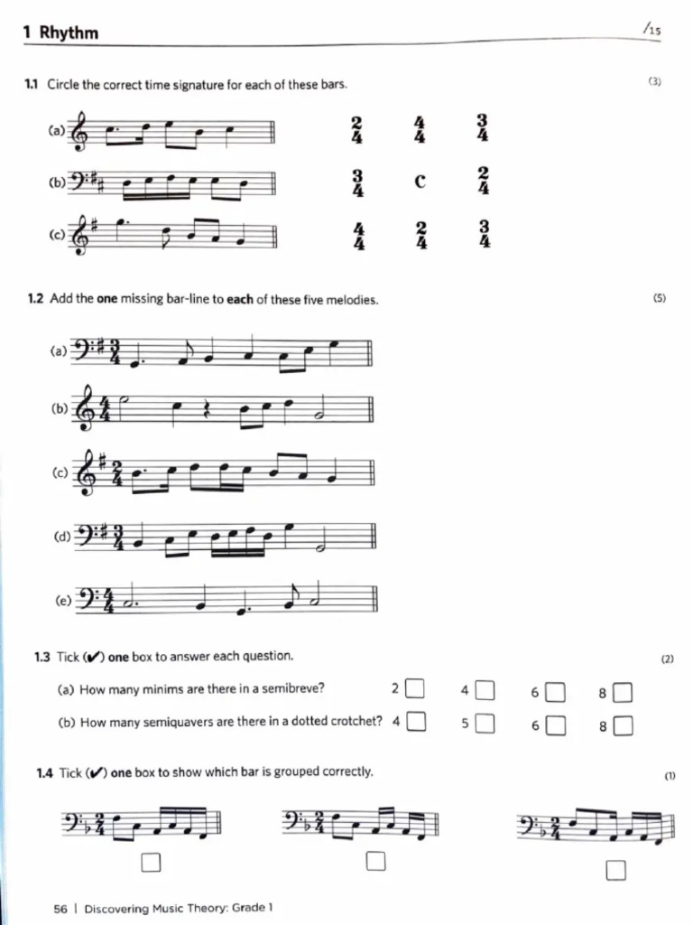 Exercise On Rhythm | PDF