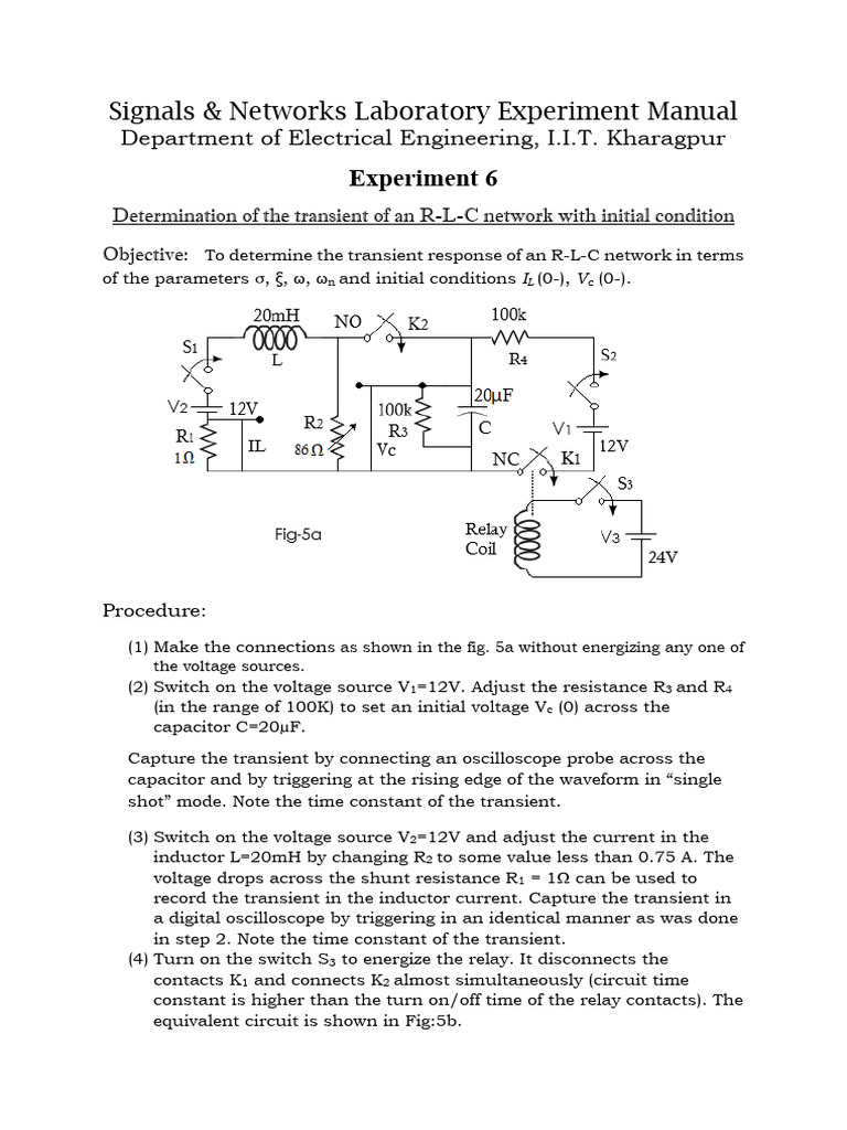 RLC Transient | PDF | Capacitor | Damping