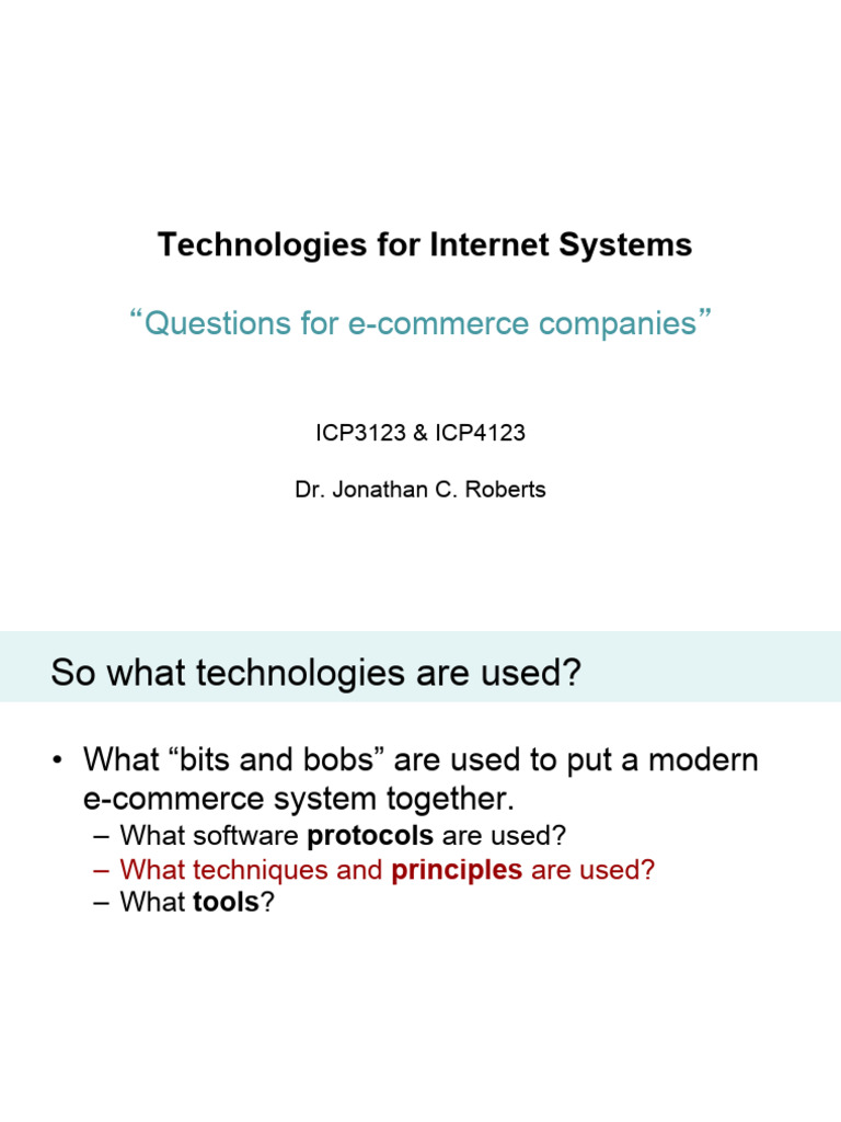 Lecture 3 | PDF | E Commerce | Retail