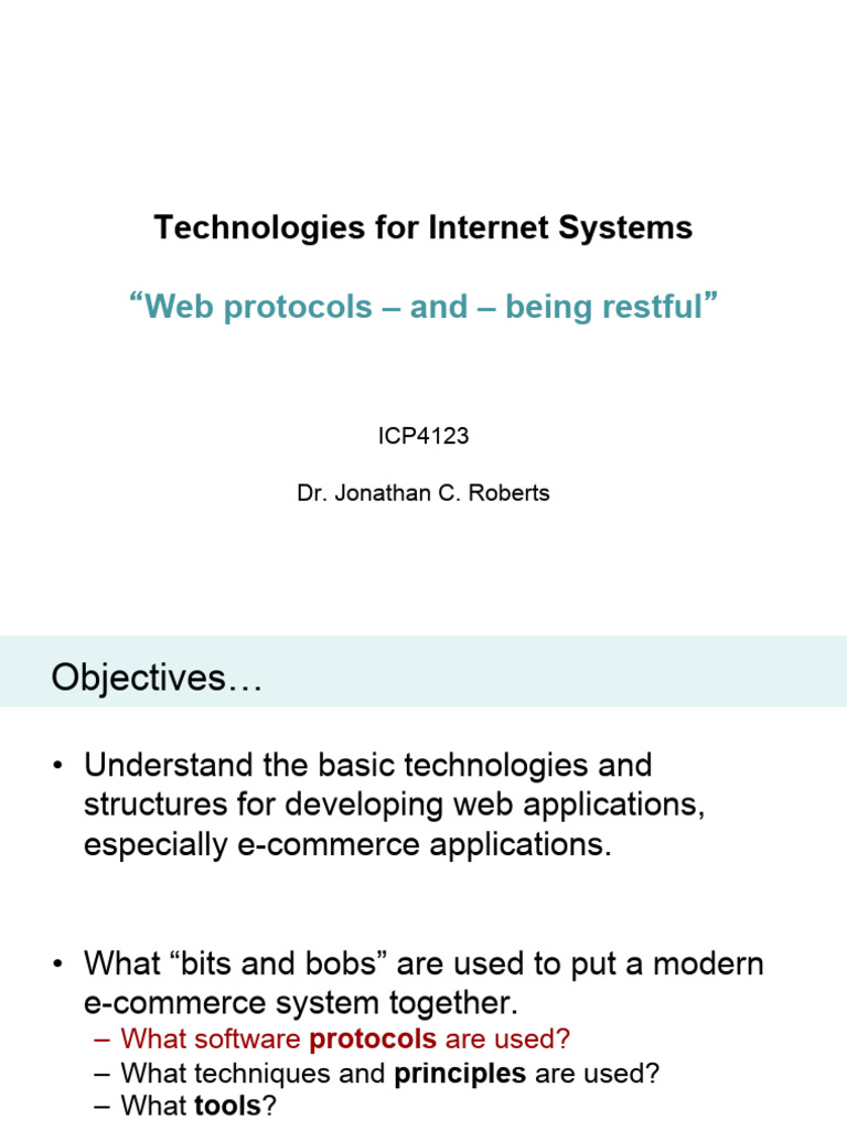 Lecture 4 | Download Free PDF | Http Cookie | Internet Protocol Suite