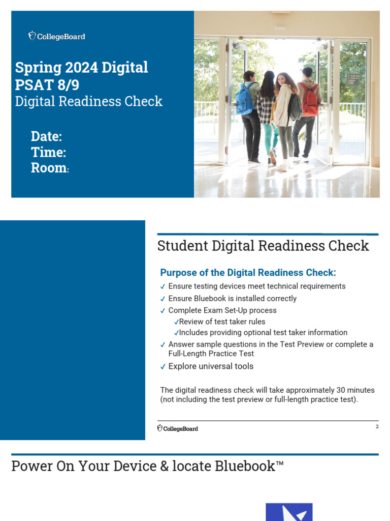 Digital Readiness Check Walkthrough PSAT 8-9 for Students at Home ... Digital Readiness Check Walkthrough PSAT 8-9 for Students at Home ...