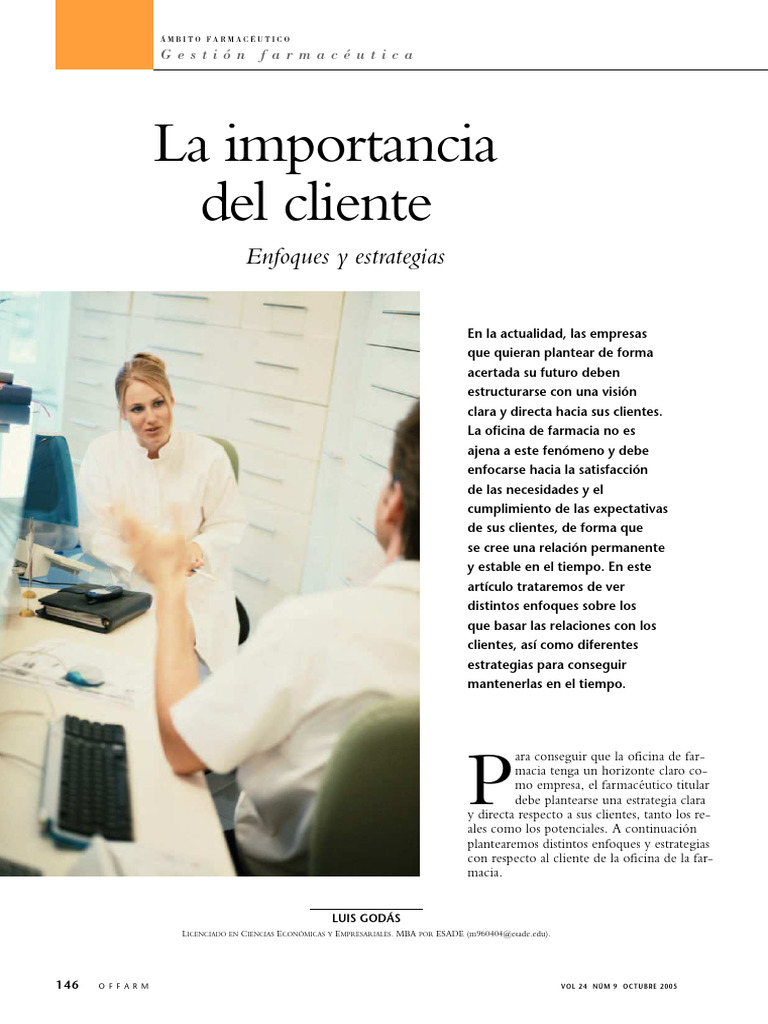 Importancia Al Cliente | PDF | Marketing | Farmacia