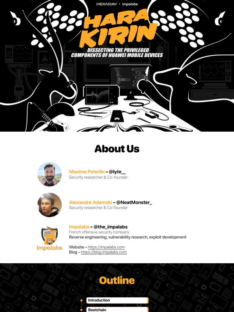 22-Hexacon-Hara-Kirin Dissecting The Privileged Components of Huawei Mobile Devices | PDF ...
