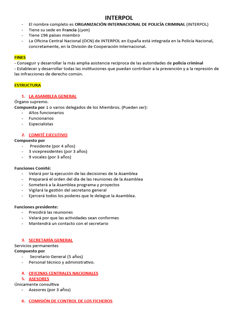 Interpol, Europol, Frontex... | PDF | Gobierno