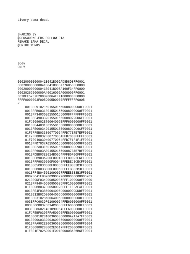 LIVERY REBORN 2GD V1 | PDF