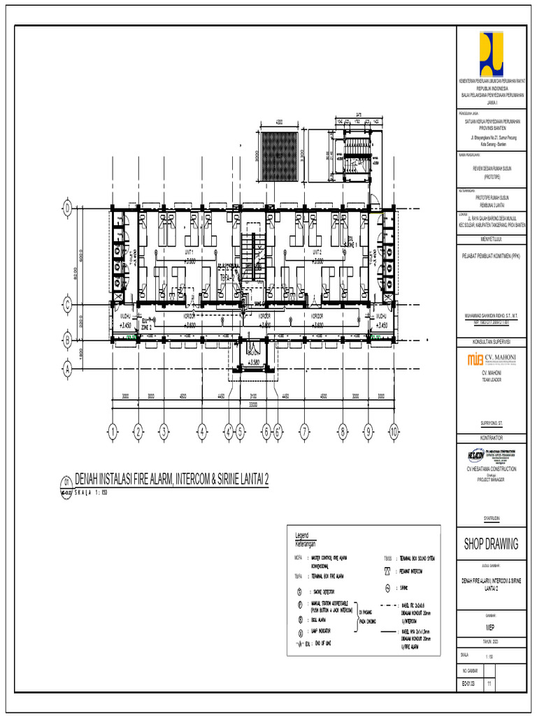 Denah Instalasi Fire Alarm Lantai 2 | PDF