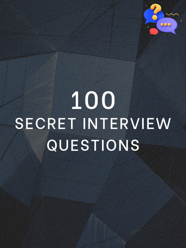 100 Essential Interview Questions for Tech Roles | PDF | Java Script ...