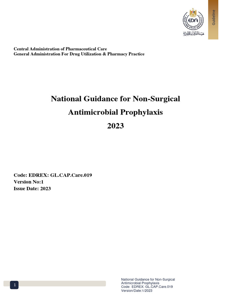 Non-Surgical Antimicrobial Prophylaxis Guide | PDF | Hematopoietic Stem ...
