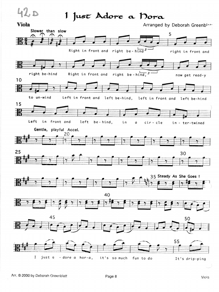 Grenblatt D. - I Just Adore A Hora - VLA | PDF