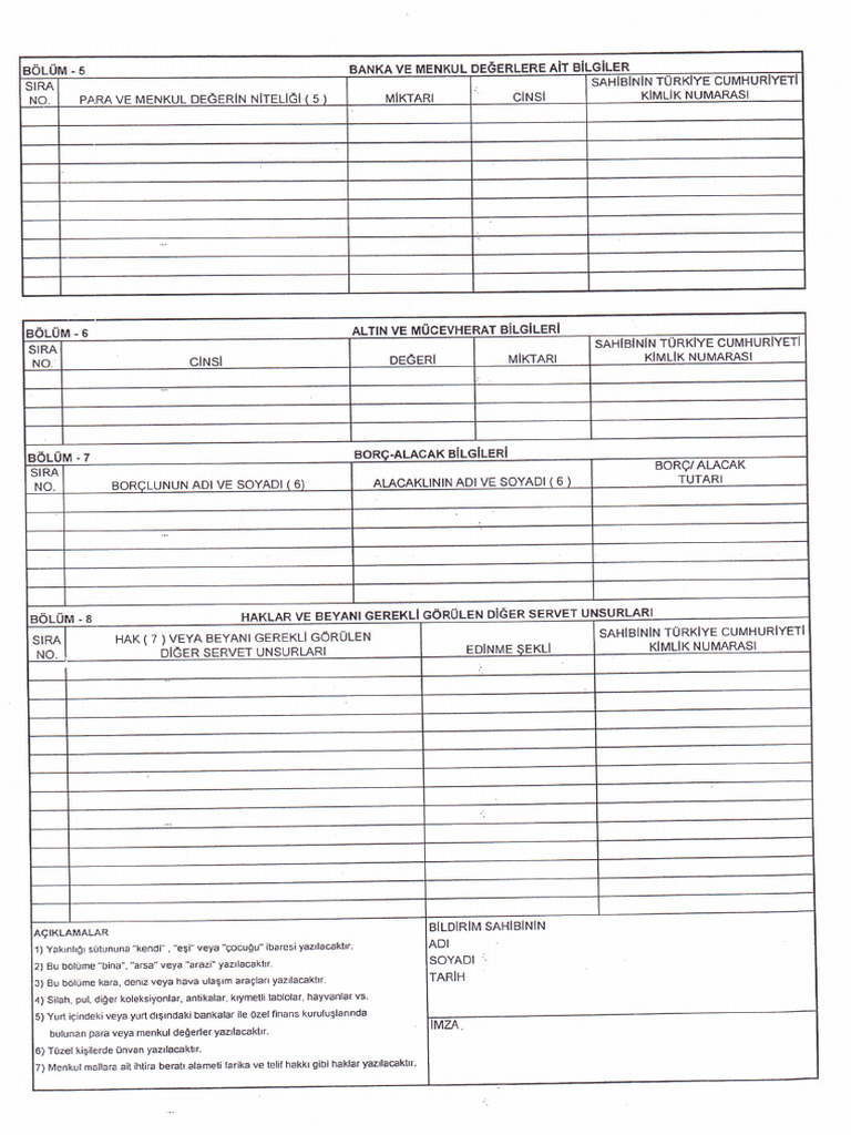 Mal Bildirim Formu 2 | PDF