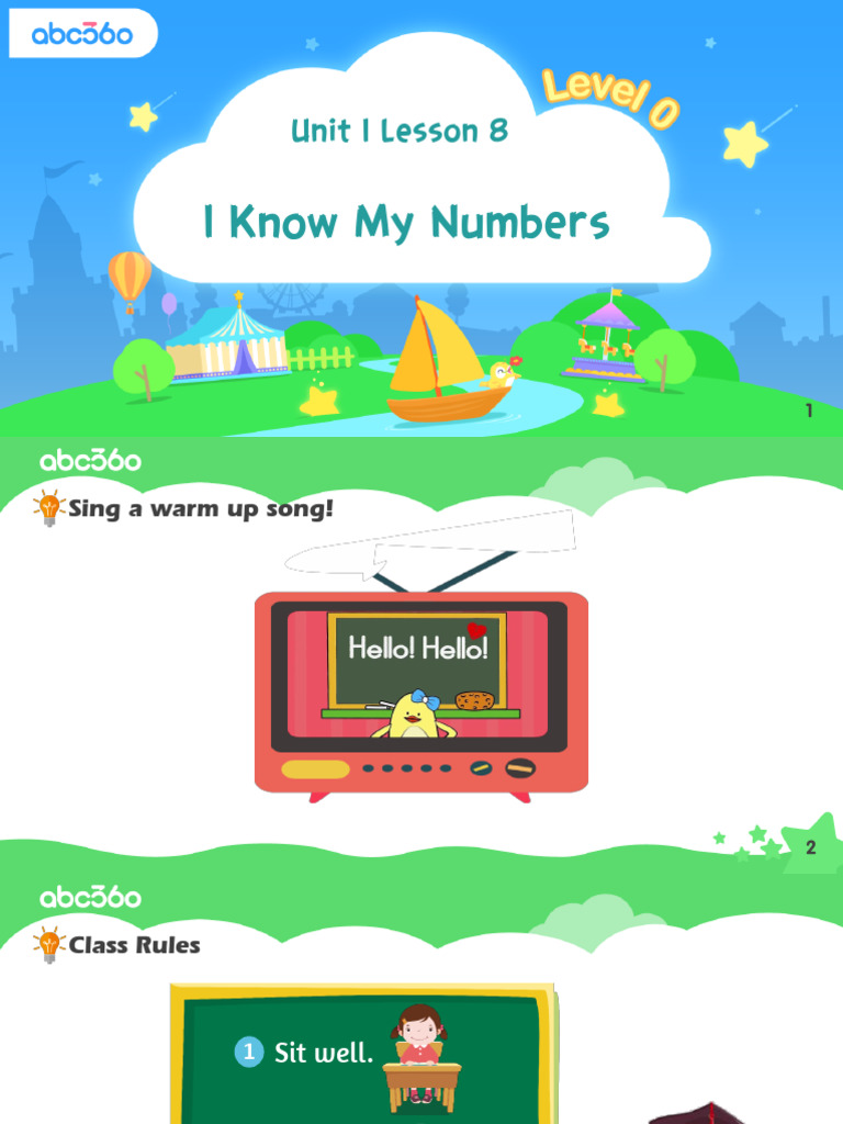 Unit 1 Lesson 8 I Know My Numbers 【www.at008.com】 | PDF