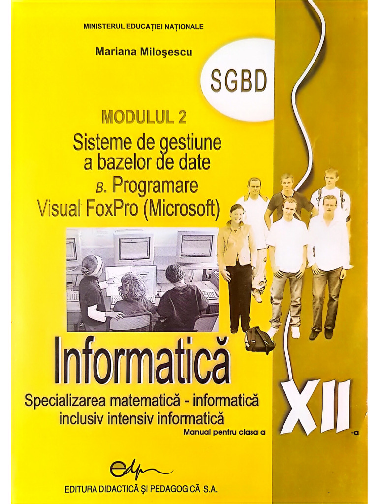 Mariana Milosescu - Baze de Date Manual Cls XII | PDF