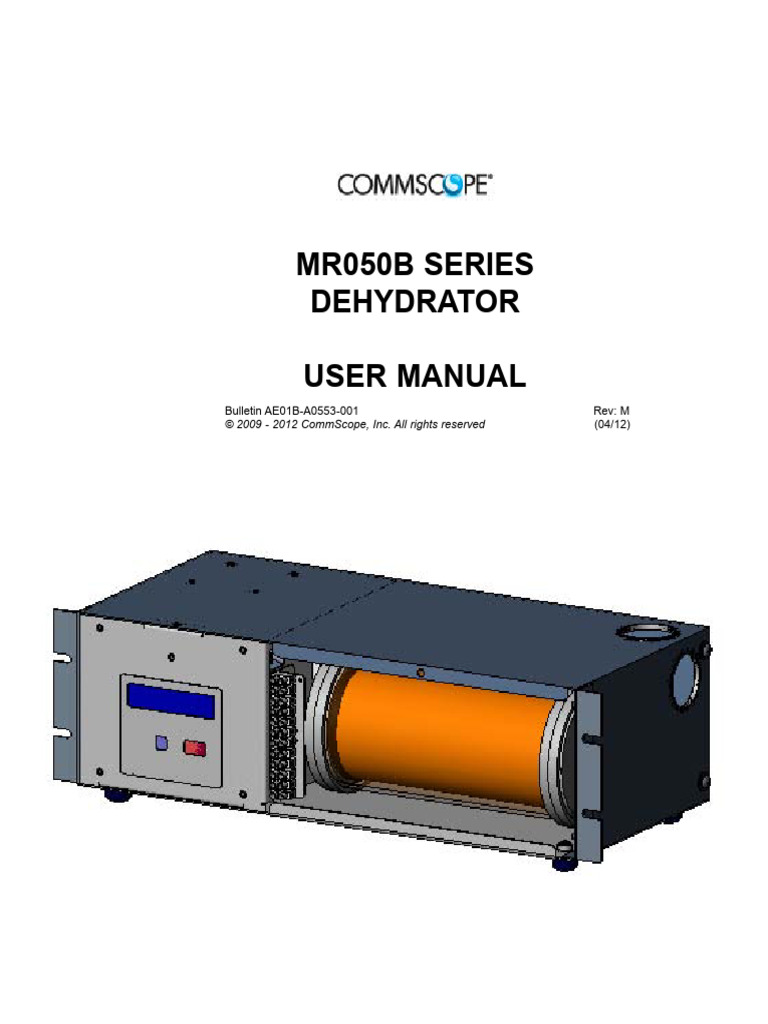 Andrew MR050B Series Dehydrator User Manual | PDF | Alternating Current ...