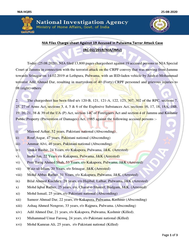 607_1_Pr (1) | PDF | India–Pakistan Relations | Kashmir