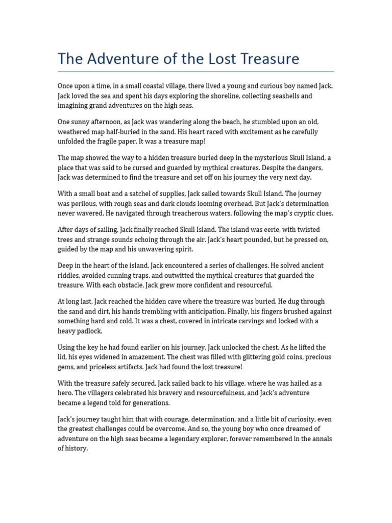 The_Adventure_of_the_Lost_Treasure | PDF