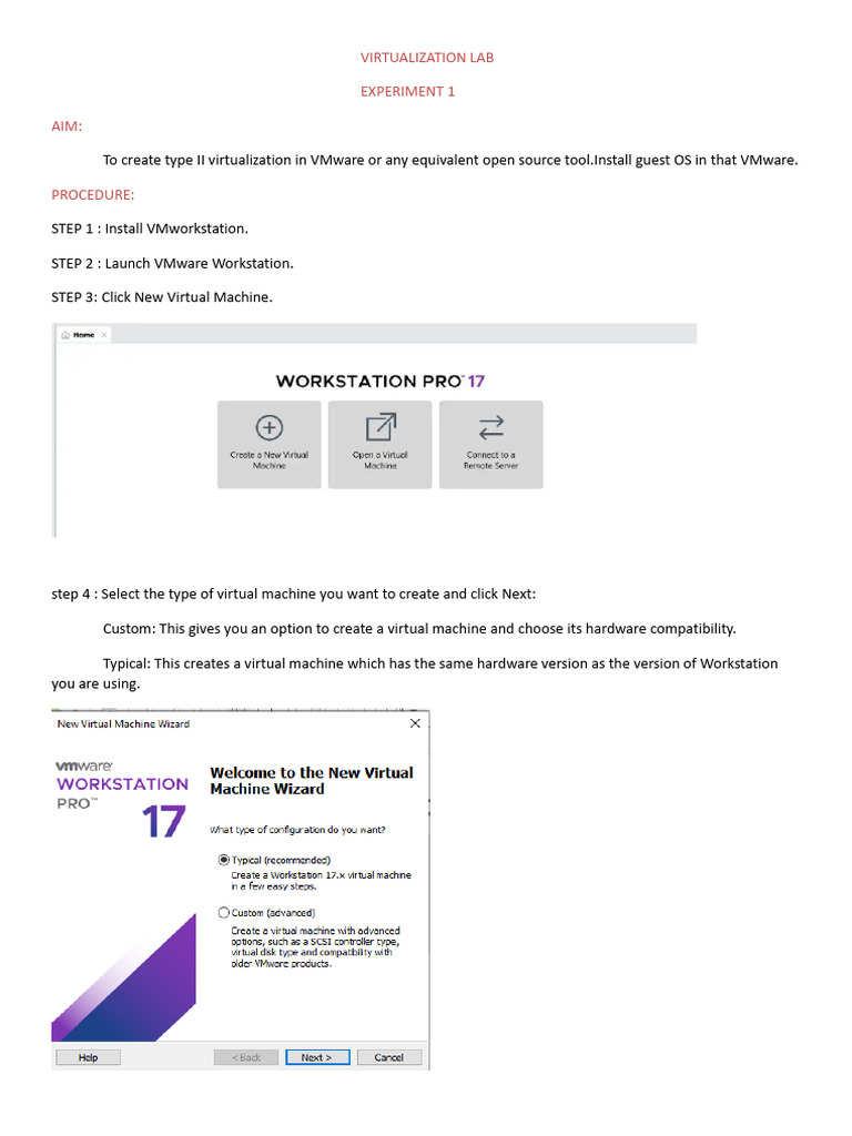 Virt.n Lab Exp1 PDF | PDF