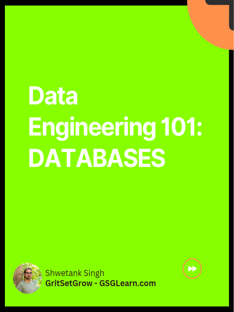 Data Engineering 101 Databases 1719158525 | PDF | Database Index | Databases