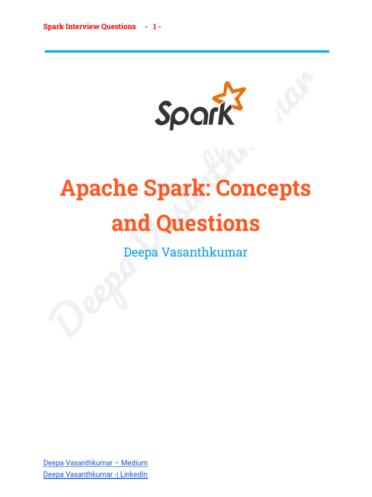 Spark Interview Questions 1713805760 Pdf Apache Spark Apache Hadoop