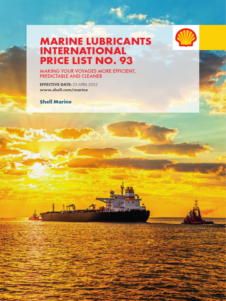 Shell Marine Price Guide April 2022 | PDF | Fee | Wear