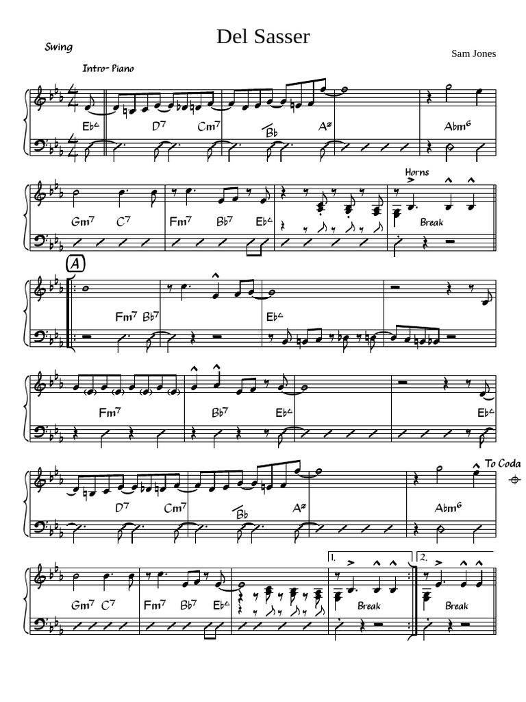 DEL SASSER - (Concert Part) | PDF