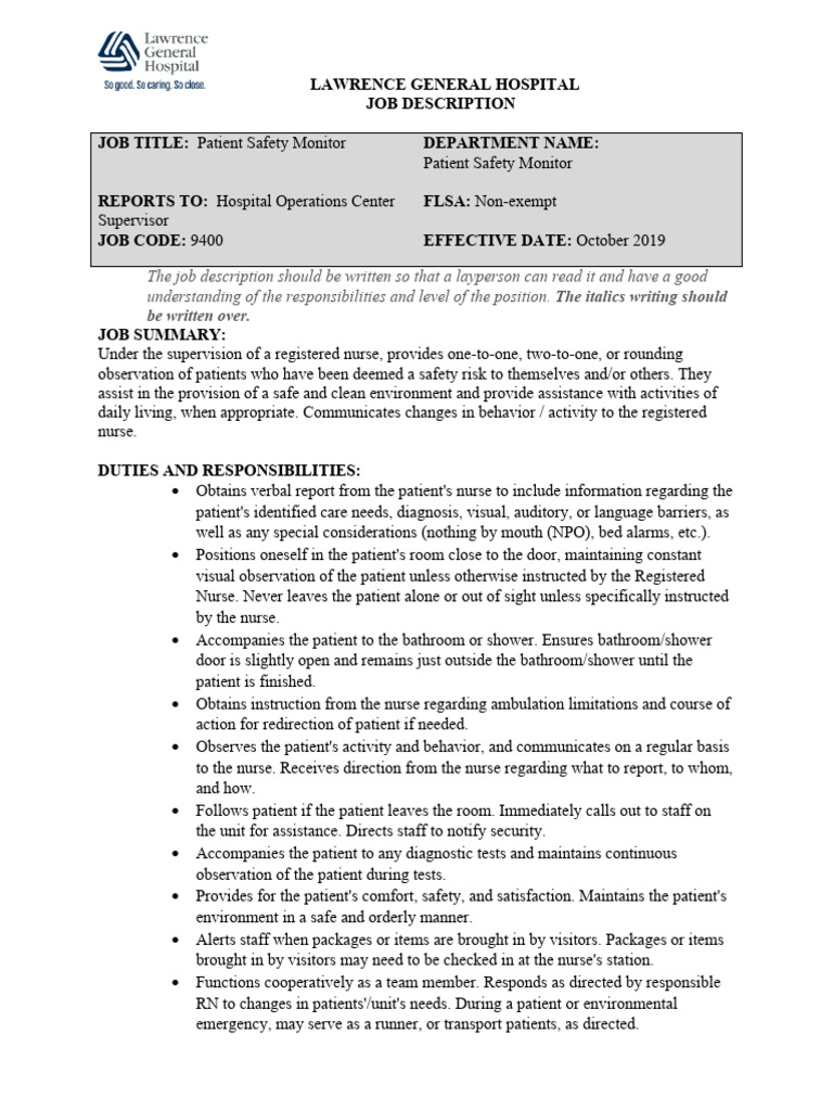 Patient Safety Monitor (9400) | PDF | Patient Safety | Safety