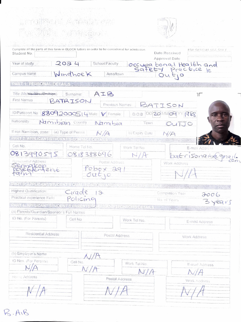 NIT Admission Application Form Guide | PDF | Indemnity