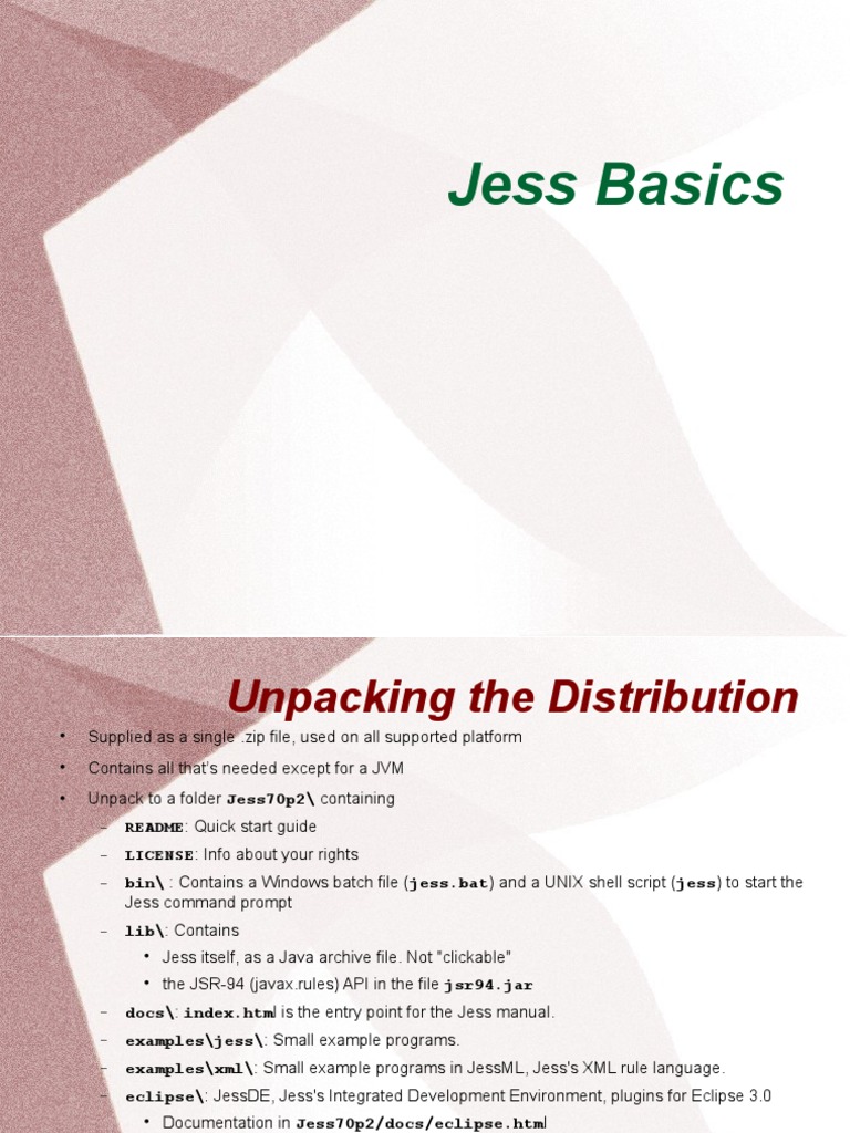 Jess Basics | PDF | Data Type | Command Line Interface