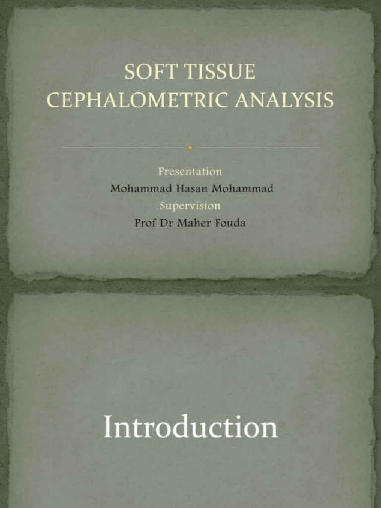 Soft Tissue Analysis | PDF