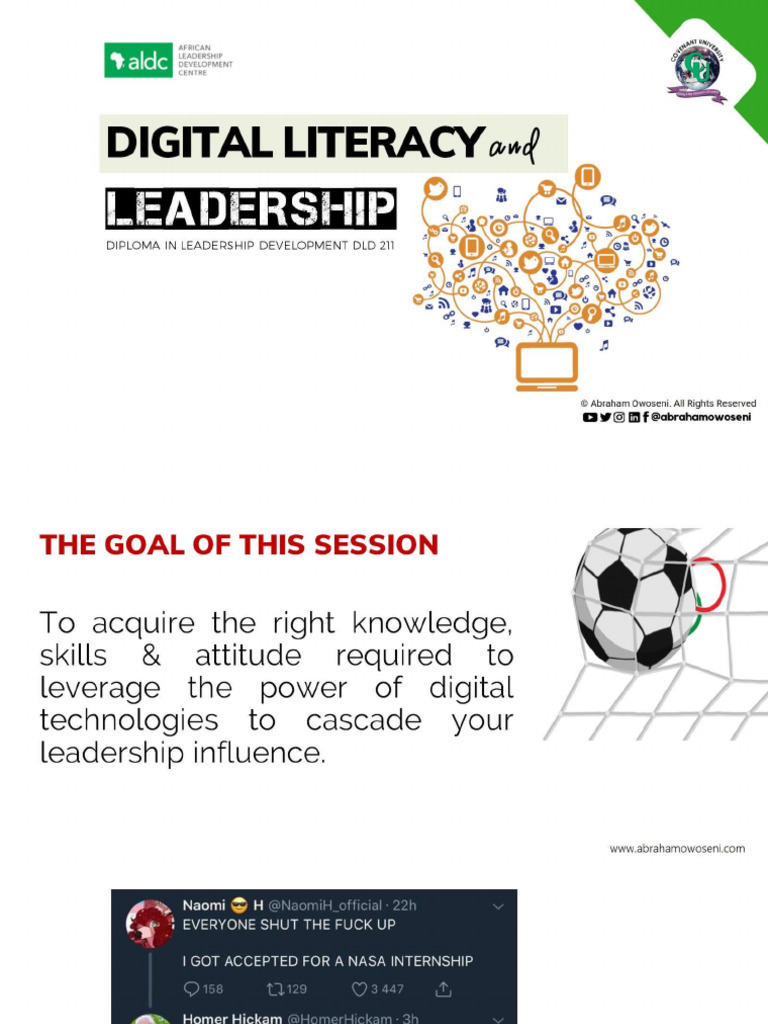 (Oct 4) Digital Literacy and Leadership by Abraham Owoseni - 2 | PDF