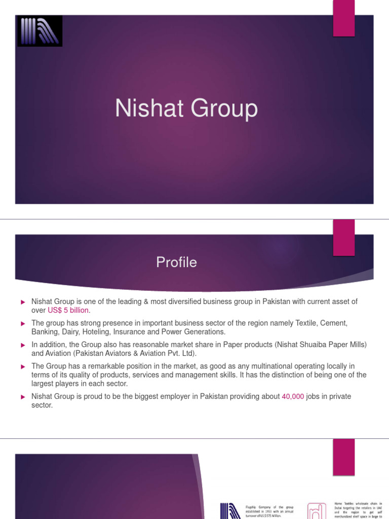 Nishat Group: Pakistan's Business Leader | PDF | Textiles | Weaving