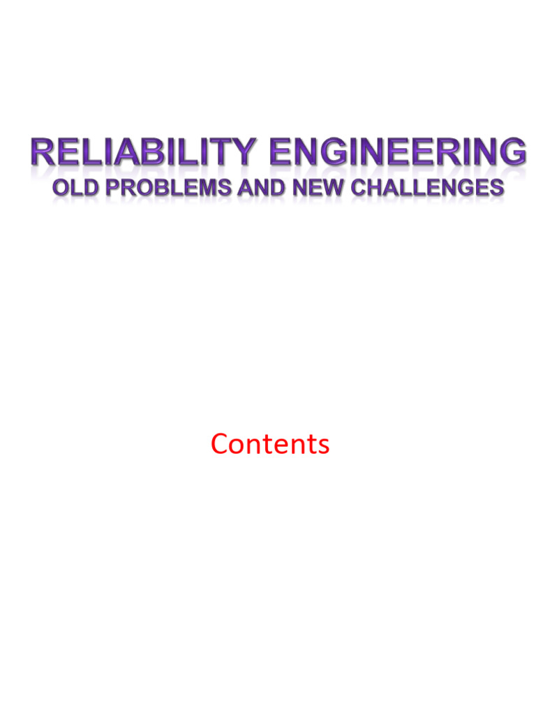 Reliability Engineering | PDF | Reliability Engineering | Risk