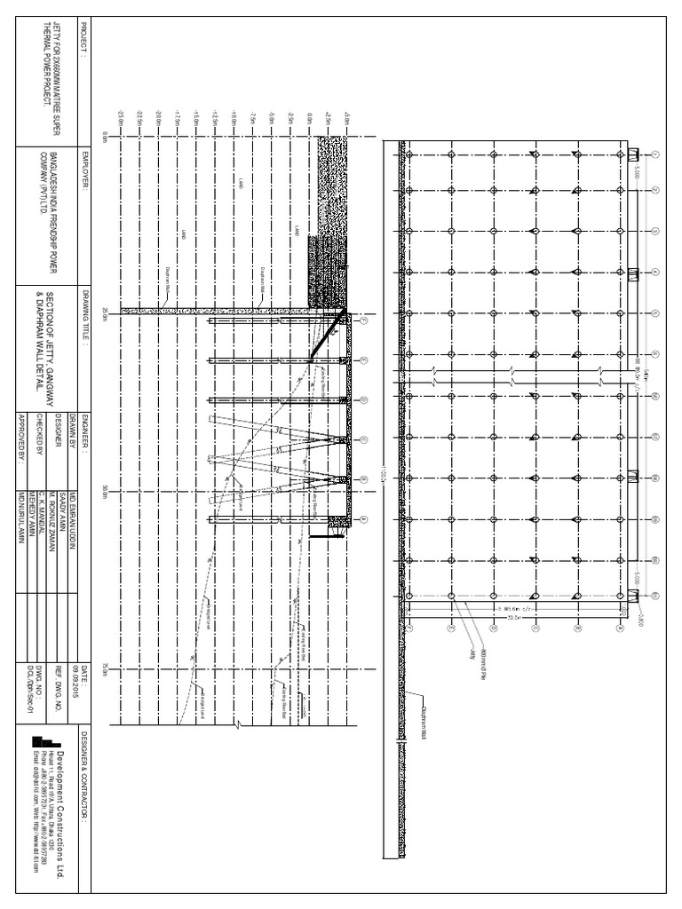 1 - Section of Jetty, Gangway & Diaphram Wall. | PDF