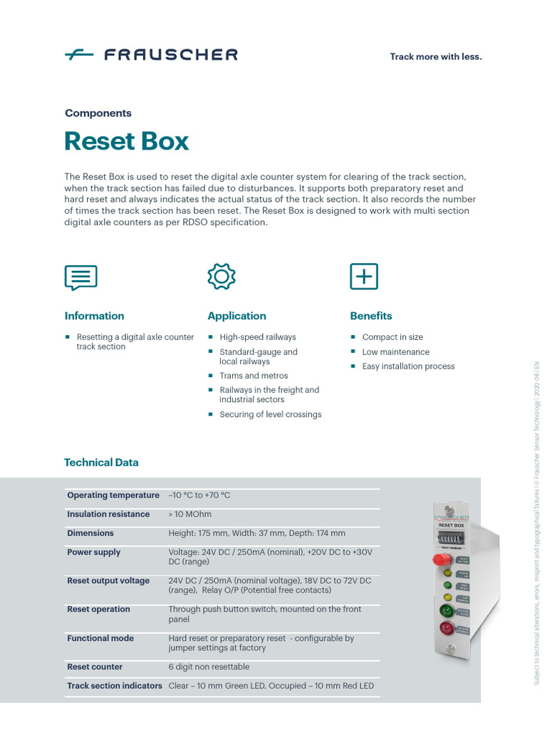 Datasheet Reset Box | PDF | Technology & Engineering