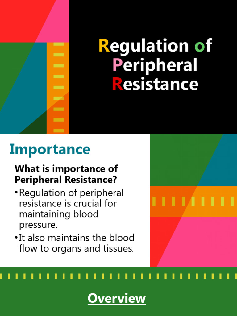 Regulation of Peripheral Resistance | Download Free PDF | Blood Vessel ...