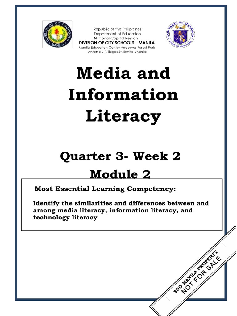 Media and Information Literacy Module 2 Week 2 | PDF | Critical ...