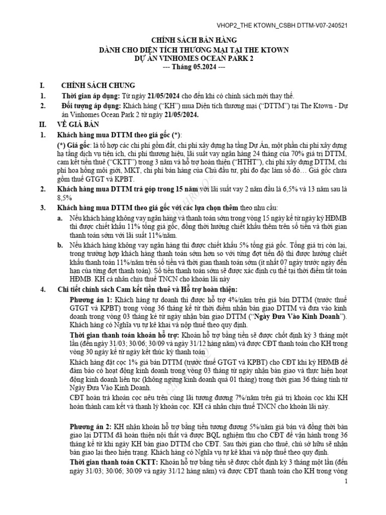 2024.05.22 - VHOP2 - The Ktown - CSBH - V07 - KH | PDF