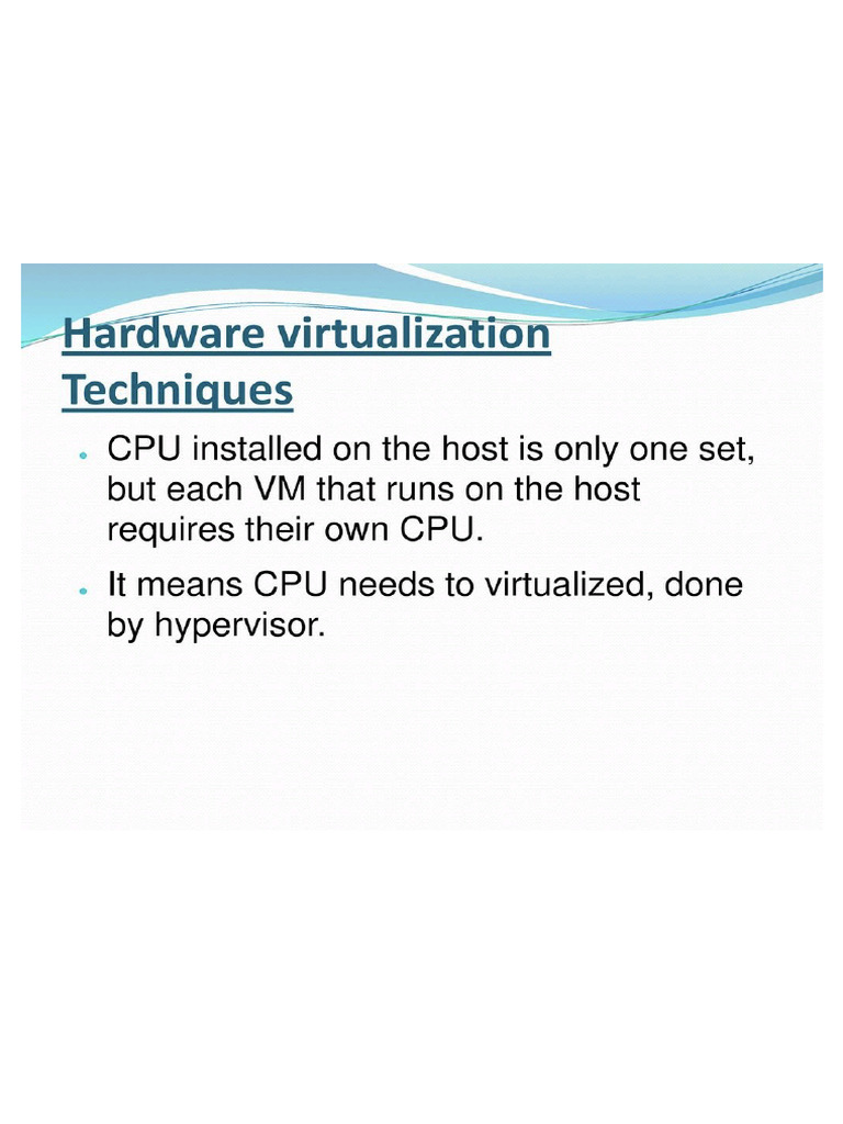 Hardware Virtualization Pdf